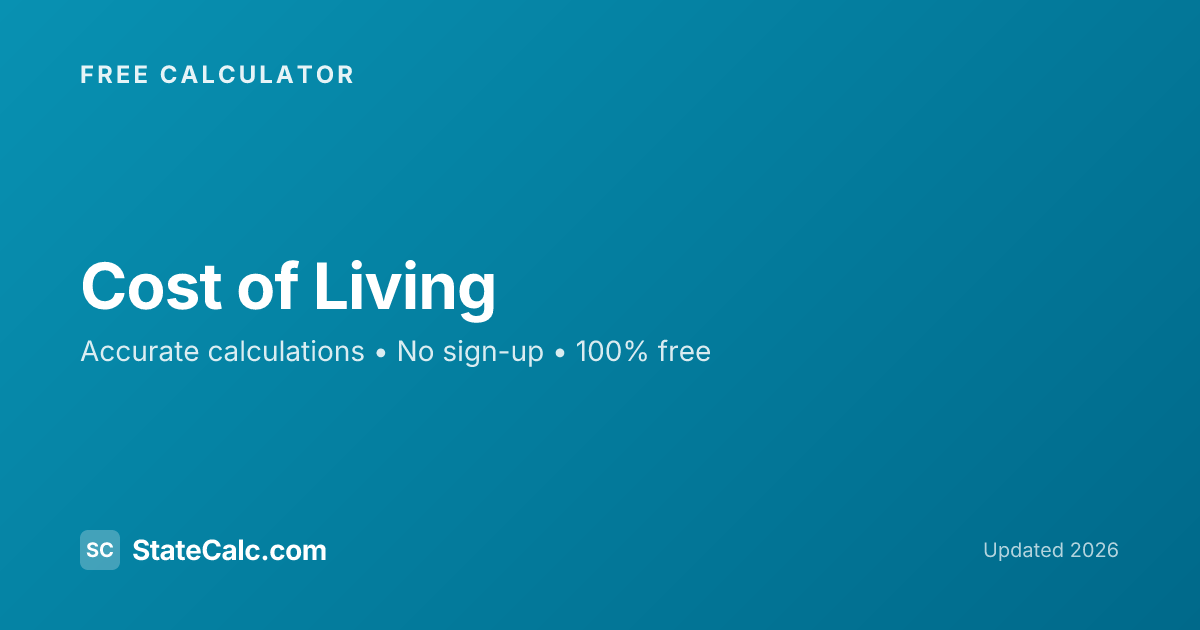 Pennsylvania Cost of Living Calculator 2026 | Salary Comparison