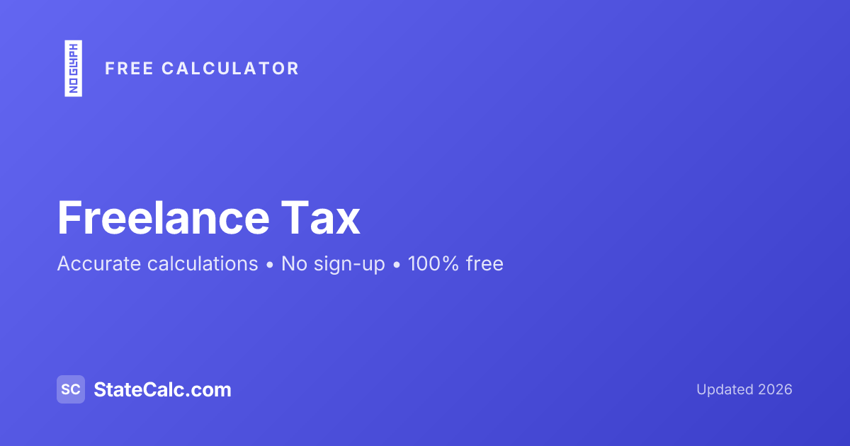 South Dakota Freelance Tax Calculator 2026 | 1099 Self-Employment Tax
