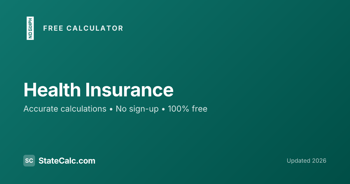 Missouri Health Insurance Cost Calculator 2026 | Premium Estimator