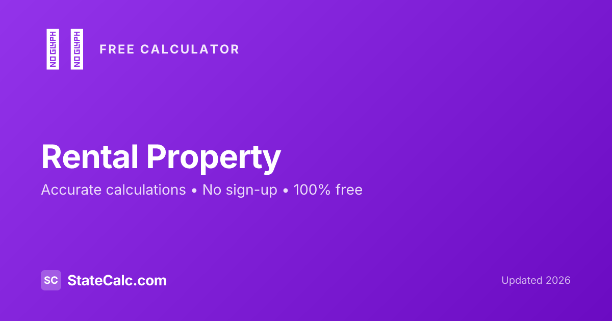 New Jersey Rental Property ROI Calculator 2026 | StateCalc