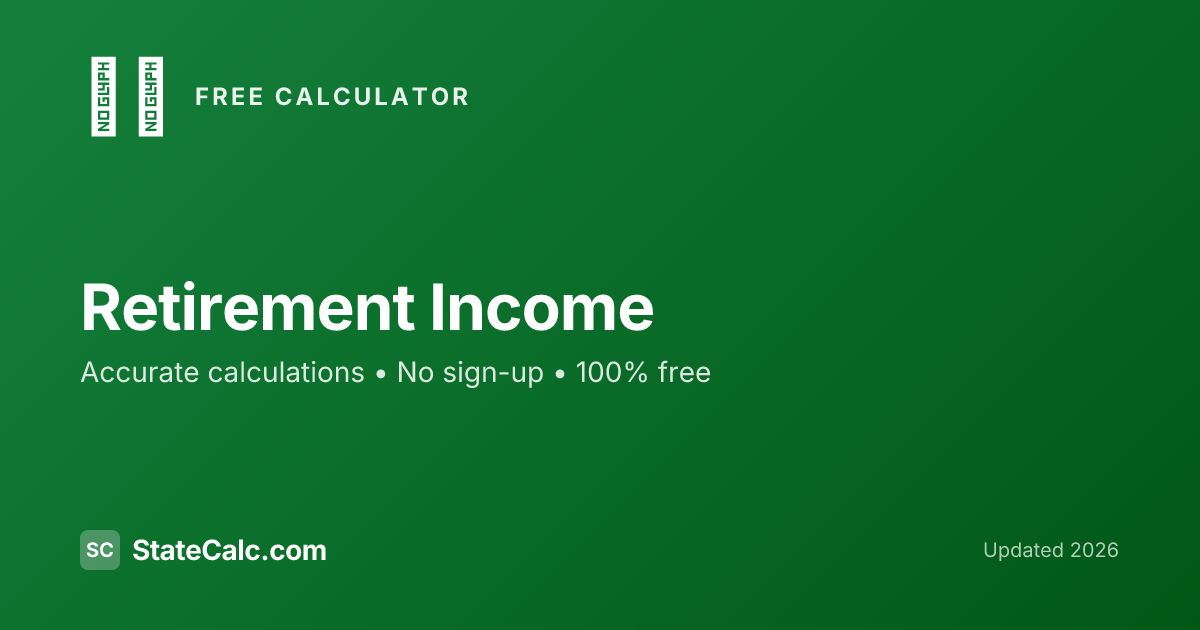 New Jersey Retirement Income Tax Calculator 2026 | Tax on 401k, SS, Pension